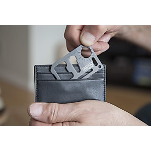 The Original Credit Card Survival Tool - 11 Essential Tools in 1 - Utility Key Multitool