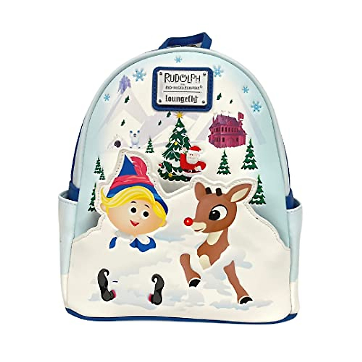 Loungefly Exclusive Rudolph and Hermey Double Strap Shoulder Bag