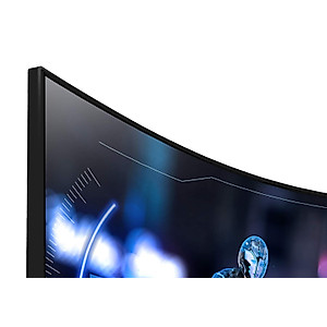Sceptre Curved 24" FHD 1080p Gaming LED Monitor R1200 HDMI DisplayPort 165Hz 144Hz FreeSync G-Sync Compatible, Edgeless Build-in Speakers Machine Black 2021 (C248B-1858RN)