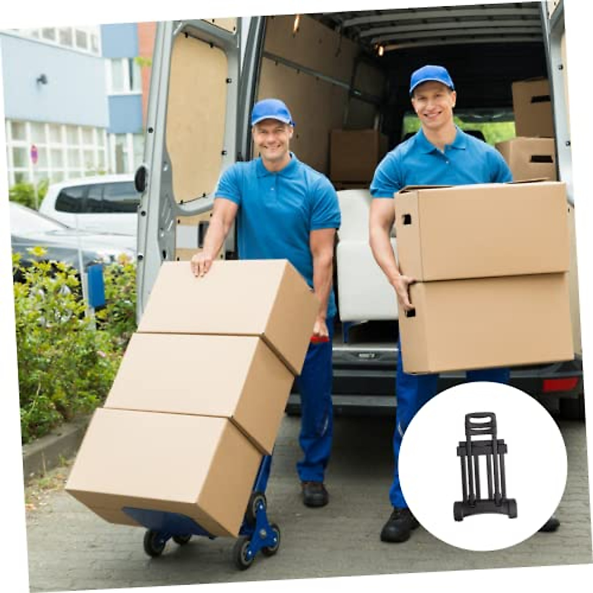 TEHAUX Cart Hand Trucks Foldable Trolley Travel Stroller Lug Trolley Quad Stroller Folding Trolley Luggage Trolley Iron Multifunction Transportation Equipment Shopping