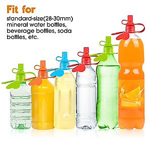 Mbotnee Baby Water Bottle Cap Silicone Bottles Top Spout Adapter Replacement for Toddlers Kids Adults, No Spill & BPA Free Protects Mouth (4 Pack)