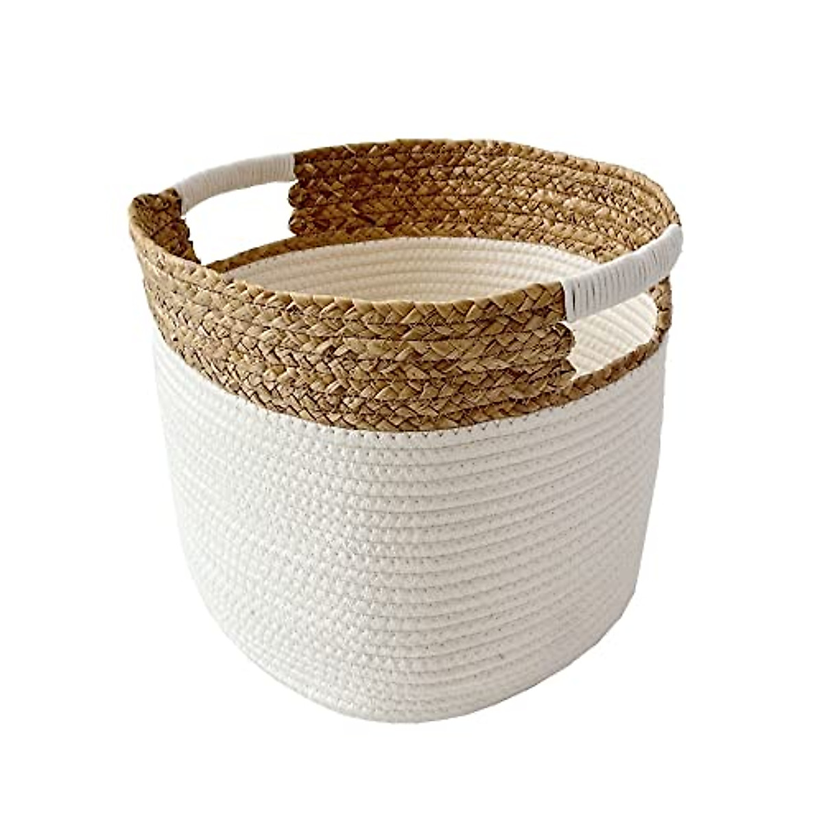 MICHAELS Large Natural & White Rope Basket by Ashland®