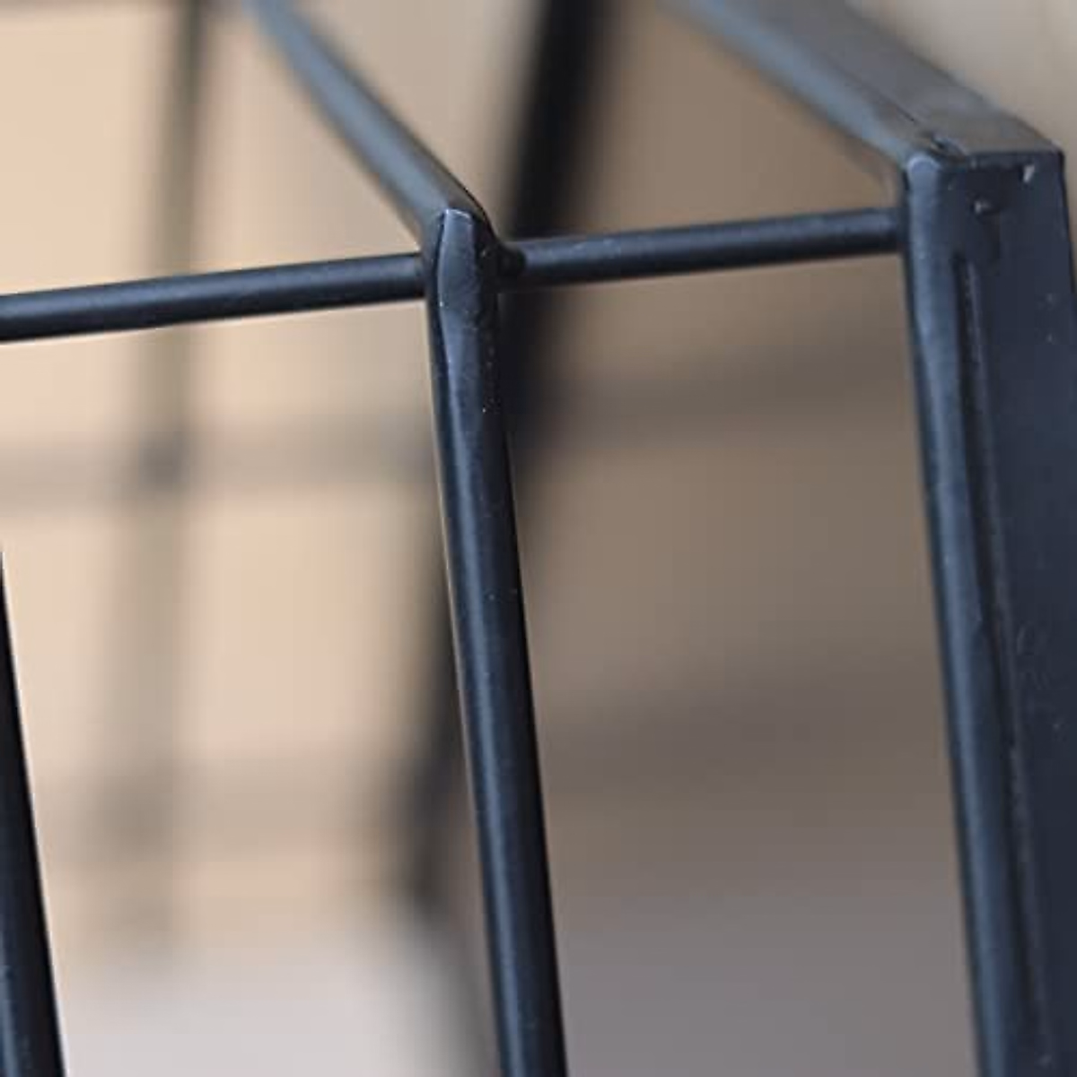 House Shaped Black Metal Ledge, Rural Farmhouse Floating Wall Shelf for Kitchen, Bathroom, Bedroom, Living Room or Office with Wood Board,9.5x15