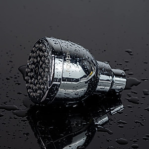 High Pressure Shower Heads, 3 Inches Fixed Showerheads, Wall Mount, Bathroom, RV Shower Head For Low Flow Showers (2.5 GPM, Chrome)