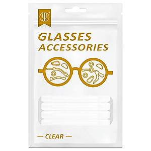 YR Soft Silicone Eyeglasses Temple Tips Sleeve Retainer,Anti-Slip Elastic Comfort Glasses Retainers For Spectacle Sunglasses Reading Glasses Eyewear,Glasses Grips,Glasses anti slip,5 pairs -Clear