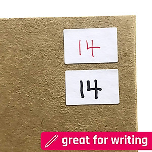 0.5" x 0.3", 2000 Pack - Small Labels Stickers, Matte White