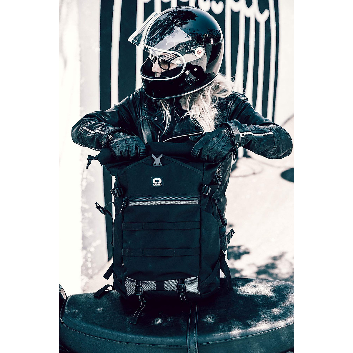 OGIO ALPHA Convoy 525r Rolltop Backpack, Black