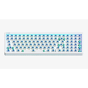 nuphy Halo96 Mechanical Gaming Keyboard, 96% RGB Hot-swap Wireless Keyboard, Supports Bluetooth、2.4G and Wired Connection，Compatible with Mac and Windows-White(Baby Kangaroo)
