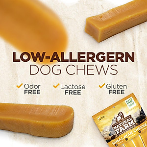 Natural Farm Himalayan Yak Cheese, Protein-Rich, Low-Allergen, Lactose-Free, Gluten-Free, 100% Natural - Extra-Large, 4 Pack