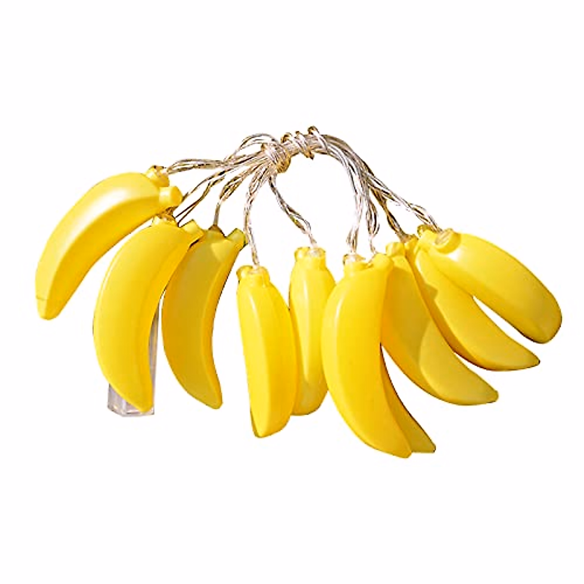 NINEFOX 59 inch Fruit Banana String Lights Flashing String Battery Powered Banana Lights for Wedding Home Birthday Garden Yard Patio Party Decorations Indoor Outdoor