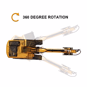 fisca 1/50 Diecast Excavator Metal Model Construction Vehicle Toy