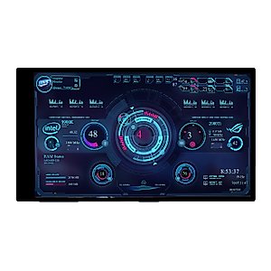 Vastarry 5.5 inch Monitor, Suitable for AIDA64 Hardware Monitor Panel Monitor, Dynamic Computer case Light Board, Computer Hardware Health Monitor Panel, DIY Music Spectrum.