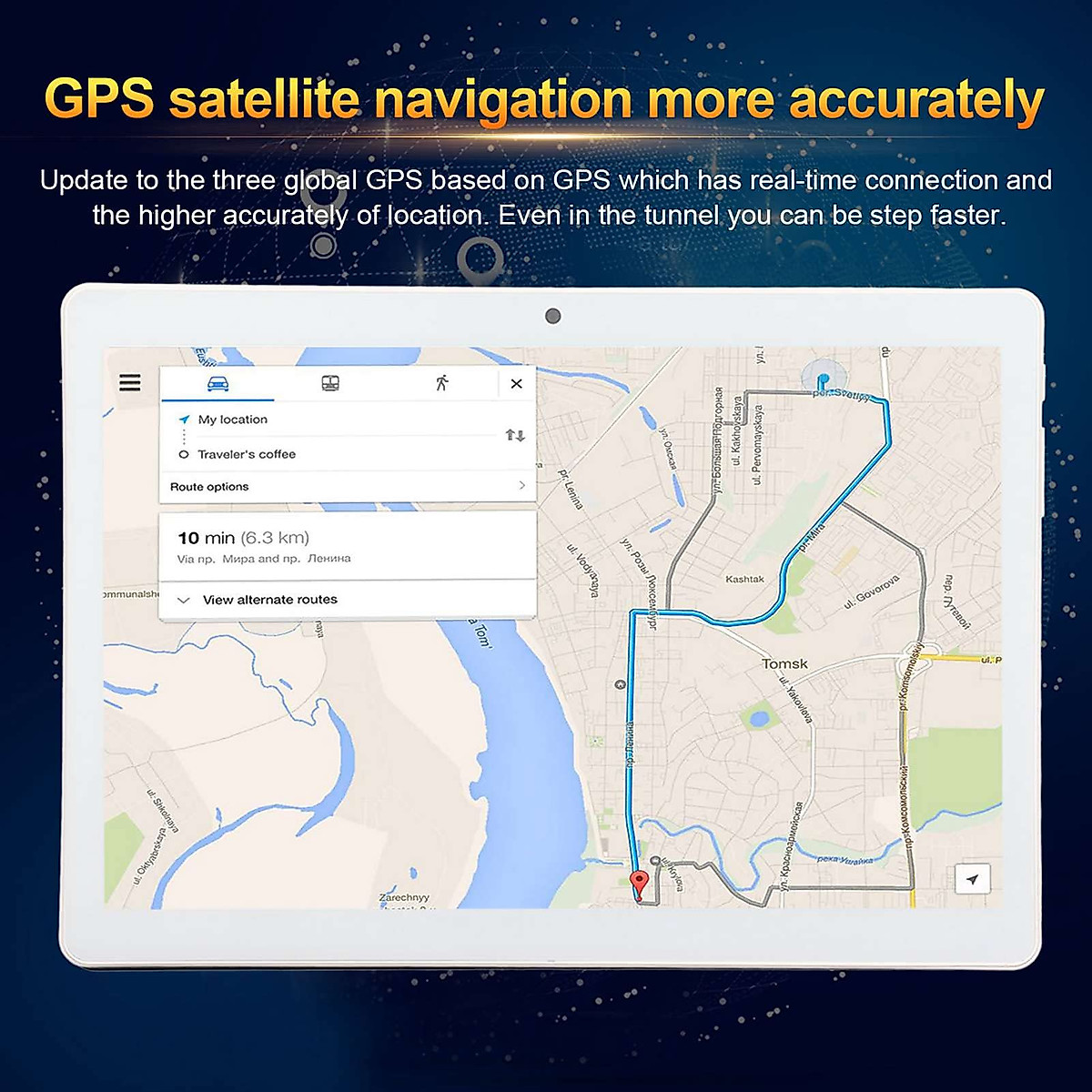 10 Inch Tablet PC, 1080P IPS HD Touch Screen Tablets for Adults and Kids, Octa Core Processor, 2GB 32GB RAM 128G Expandable, Dual SIMs, Display (US Plug)