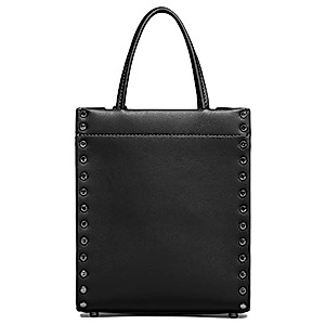 COACH Crystal Rivets Mini Cashin Tote Black One Size
