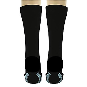 Lucky Socks Horse Legs & Horseshoe Socks Horse Lover Gifts for Equestrians 1-Pair Novelty Crew Socks