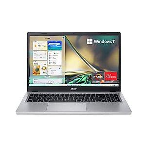 Acer Aspire 3 A315-24P-R7VH Slim Laptop | 15.6" Full HD IPS Display | AMD Ryzen 3 7320U Quad-Core Processor | AMD Radeon Graphics | 8GB LPDDR5 | 128GB NVMe SSD | Wi-Fi 6 | Windows 11 Home in S Mode