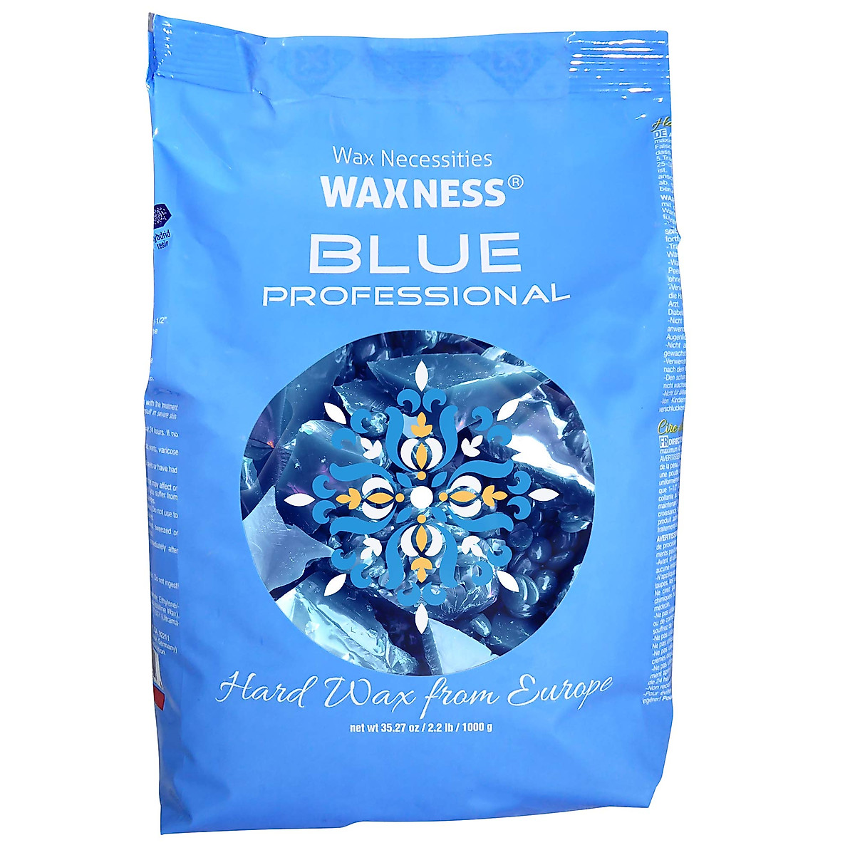 Waxness Premium Hard Wax Beads Blue Professional 2.2 Pounds