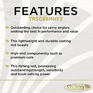 St. Croix Rods Triumph Salmon & Steelhead 2-Piece Casting Rod, Deep Run Blue, 8'6"