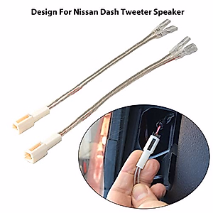 RED WOLF Car Dash Tweeter Speaker Wire Harness Cable Connector for Honda Civic Odyssey Acura 2003-2020 to Tweeter Speaker Sound System Update