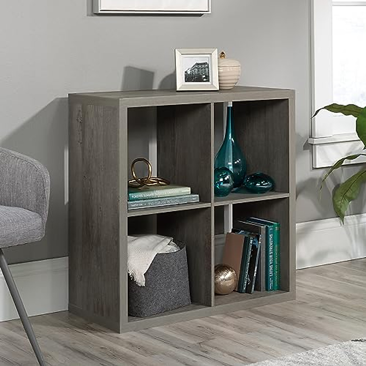 Sauder Miscellaneous Storage 4-Cube Organizer, Mystic Oak Finish