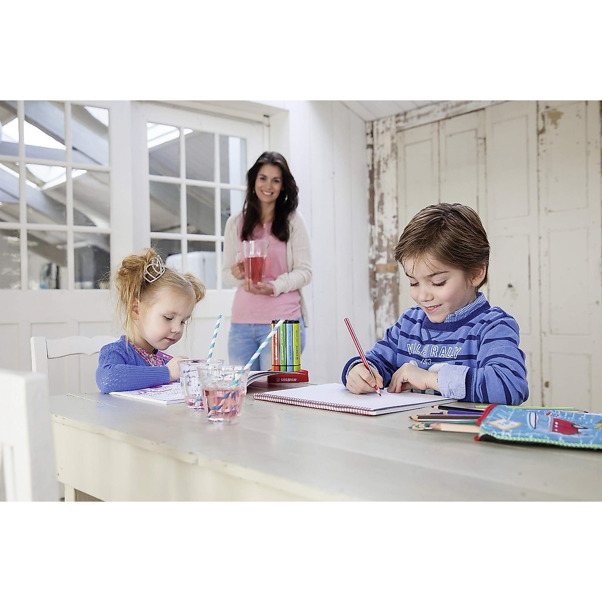 STABILO Colouring Pencil - Trio Thick - Pack of 12 - Light Brown