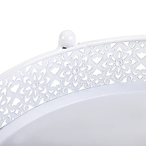 Hedume Set of 3 Cake Stand, Dessert Display Cupcake Stands, Round Metal Cake Stands, Cupcake Pastry Candy Display Plate for Wedding, Event, Birthday Party