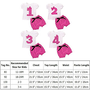 ODASDO Infant Baby Girl 1st First Birthday Cake Smash Outfit Cotton Short Sleeve T-shirt Top Polka Dots Shorts Pants Ear Bowknot Headband 3pcs Clothes Set Photo Props Hot Pink 12-18 Months