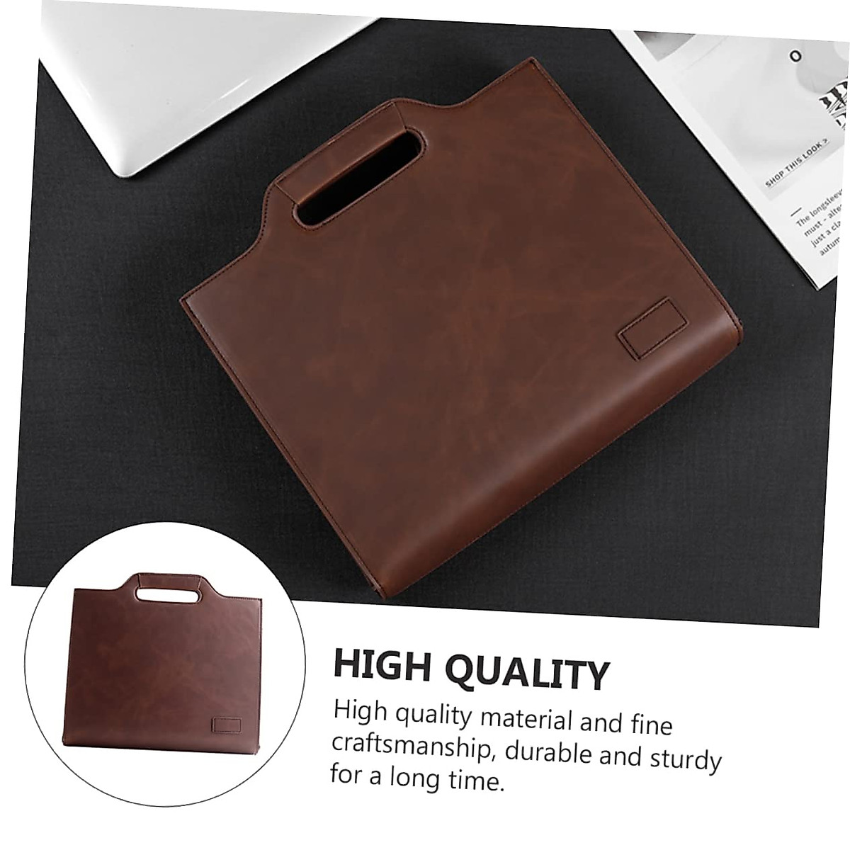 VALICLUD Pu Leather Laptop Bag for Men Messenger Bag Briefcase for Men Male Briefcase Computer Storage Bag