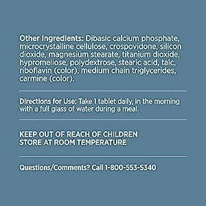 Bausch & Lomb Ocuvite Eye Vitamin & Mineral Supplement, Contains Zinc, Vitamins A, C, E, & Lutein, Pink,Tablet, 60 Count