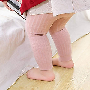 Frillybutts 6 Pack Cable Knit Leggings Unisex Infant Toddler Litter Kid Footless Tight 0-5T