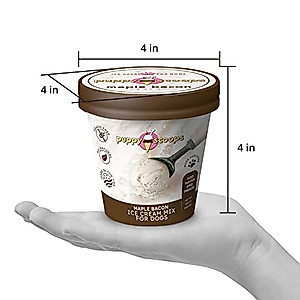 Puppy Scoops Ice Cream Mix for Dogs: Maple Bacon - Add Water and Freeze at Home!, 4.65 oz Made in USA