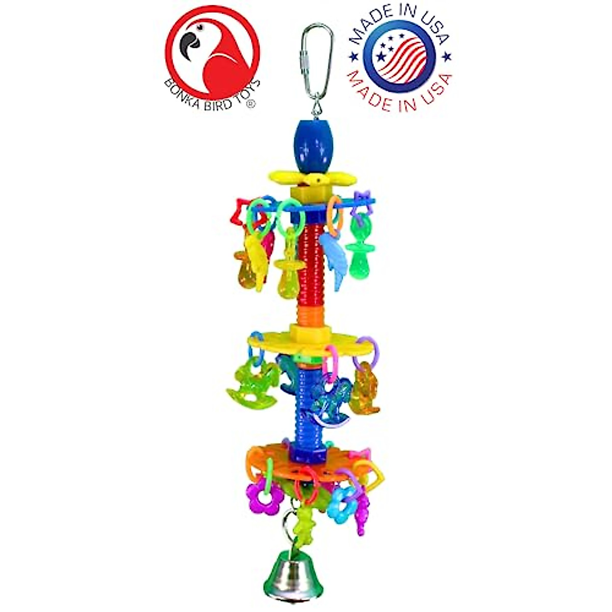 00943 Charmed Bird Toy Parrot Cage Toys Cages Parakeet Conure Cockatiel