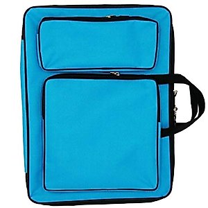 Water-Resistant Art Portfolio Carry Case Bag Backpack 18.6" x 13.9" Student Artist Portfolio for Art Supplies Storage and Traveling Drawing Board Folding Easel Palette Sketch Paper Brushes Pencils