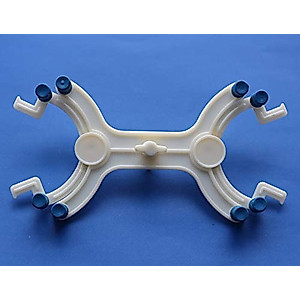 Plastic Double Buret Clamp Burette Clip Holder Butterfly Style Titration Clip Holder Laboratory Accessory