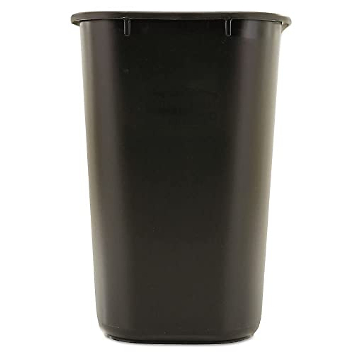 Rubbermaid 295600Bk Deskside Plastic Wastebasket, Rectangular, 7 Gal, Black