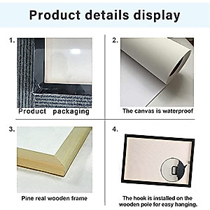 Siozoxis Bathroom With Beach Seascape Blue Sea Canvas Print Wall Art Home Bedroom Office Picture Wall Decor Artwork 12x12 Inches