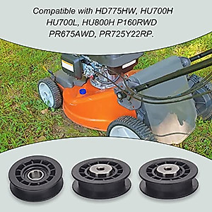 587973001 587969201 Idler Pulley Assembly Compatible With Husqvarna Craftsman Walk-Behind Lawn Mowers, for Lawn Mower Decks Idler Pulley HU725AWD/BBC, HU725AWDHQ, LC221RH Replaces Previous 581904001