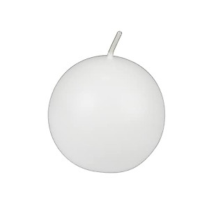 Zest Candle CBZ-003 12-Piece Ball Candles, 2-Inch, White, Count