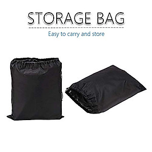 Outdoor Waterproof Chair Cover, Mayhour Balck Heavy Duty Lounge Deep Seat Cover,Large Patio Furniture Protection for Backyard,Veranda,Lawn,All Weather Rain UV Dust Rip Resistant Material (1pcs), Black