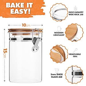 Oscar's Bakery Sourdough Starter Kit & Reusable Bread Bags Bundle- Premium Glass Jar, Digital Recipe, Accessories & Eco-friendly Bread Storage Bags