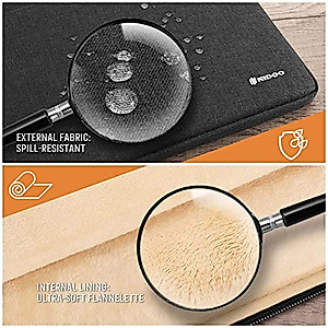 NIDOO 15.6" Laptop Sleeve Case Bag & Accessory Bag for 15.6" IdeaPad 3i / 15.6" Legion Slim 7 Gen 6/15.6" ThinkPad T15 T15g P15s E15 L15 Gen 2/16.1" Acer Swift 3/16" Legion 7i Gen 6, Dark Grey