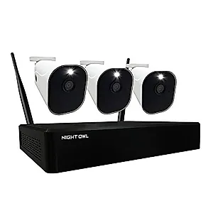 Night Owl 1080p Wire Free Smart Security System with 3 Battery Powered 1080p HD Wi-Fi IP Indoor/Outdoor Cameras, Night Vision and 1TB Hard Drive (Expandable up to 10 Wi-Fi Cameras)