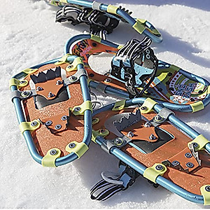 Yukon Charlie's Yukon SNO-Bash Kids Snowshoe and Trekking Pole Kit - for Boys and Girls up to 100lbs