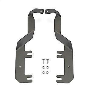 WSays Upper Hood Hinge Ditch LED Light Mount Brackets Compatible with 2017-2022 Ford F250/F350/F450/F550 Super Duty