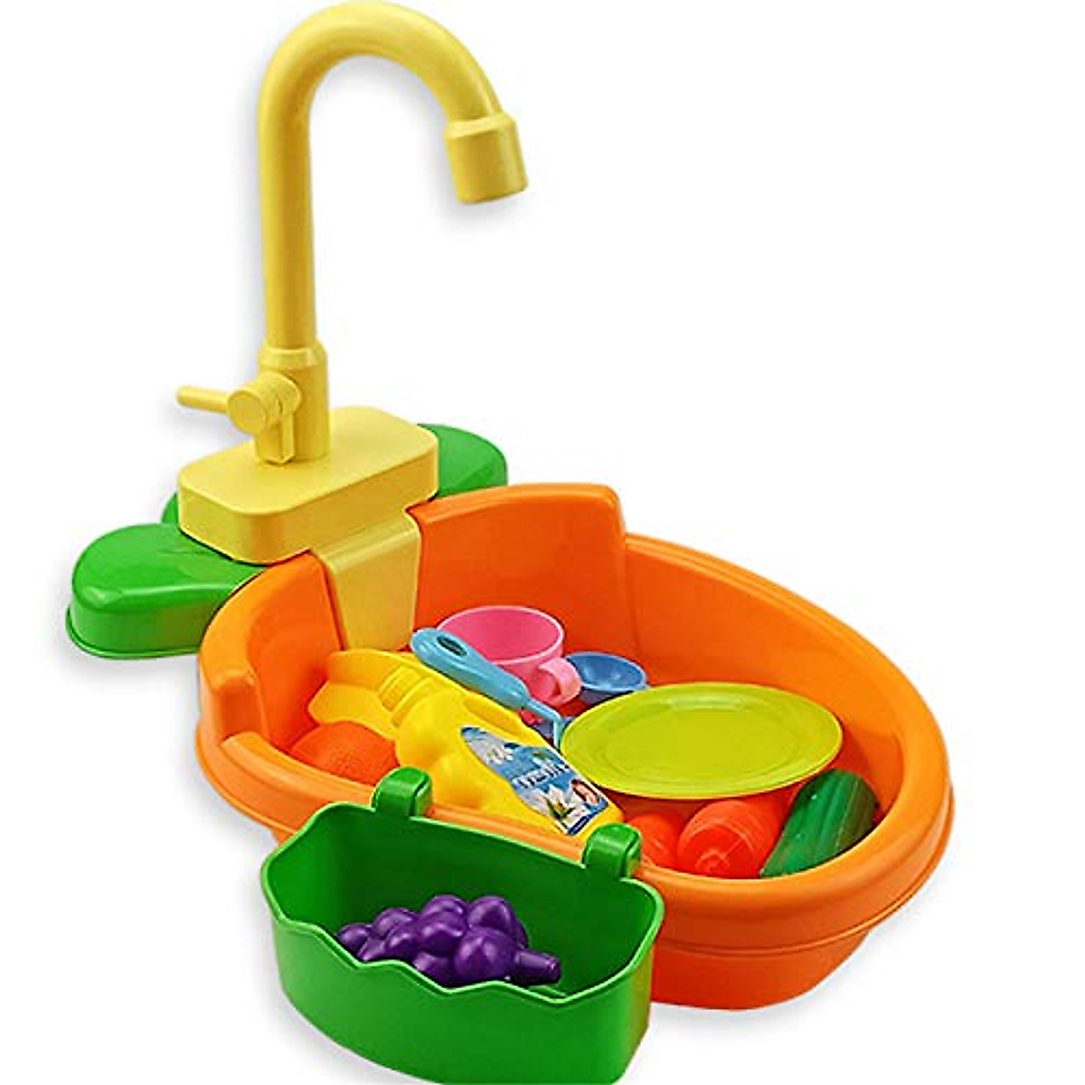 Bird Bath Tub Parrot Automatic Bathtub with Faucet Bird Shower Bathing Tub Birdbath Toy Bird Feeder Bowl Parrot Automatic Bathtub Pool for Indoor