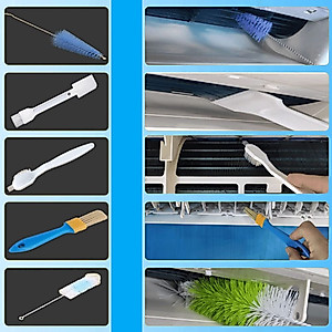 Air Conditioner Cleaning Cover Kit, Waterproof Wall Mounted Split Air Conditioner Dust Washing Clean Cover with 2.4mWater Pipe - Mini Split Clean Bag for Household 1~1.5P(size:135x60cm)