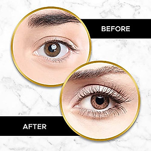 EASY ON THE EYES Sensitive Eye Mascara By Beautify Beauties - Hypoallergenic Mascara For Contact Lens Wearers – Non-irritating, Fragrance-free Mascara For Natural Looking Lashes- 0.35 oz (Black/Brown)