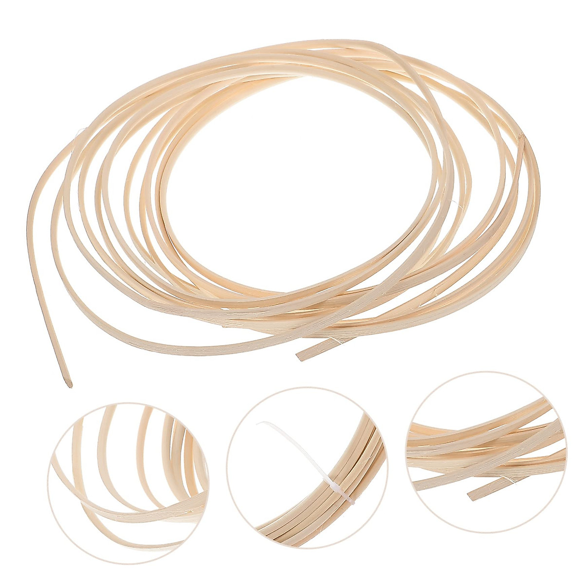 Outanaya 1 Roll Rattan Weave Material Woven Chair Weaving Kit Rattan Furniture Webbing Basket Wicker Furniture Repair Kit Chair Cane for DIY Rattan Weaving Material DIY Rattan Material Reed