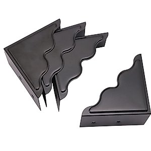 Metal Corner Guard，glrovazas Box Corner Protectors 4Pcs Metal Decorative Corner Guard Edge Safety Guard Cabinet Metal Corner Bumpers for Case Wooden Box Furniture Hardware with Mounting Screws