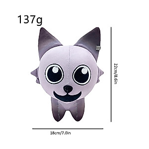 Garn47 Car Cat Plush - 8.6 in Cute Cartoon Cat Plush Toy Soft Stuffed Animal Pillow Doll Gift for Children and Game Fans Christmas Birthday Gift